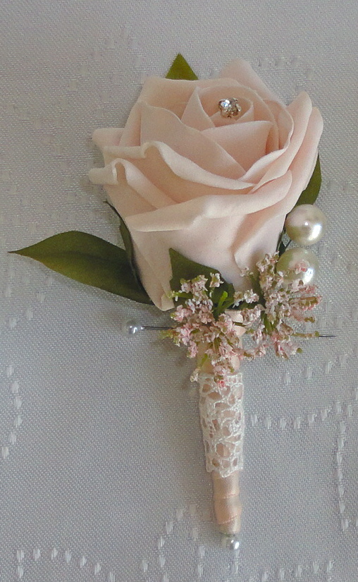 Silk Buttonholes For Weddings | Grooms Buttonhole | The Floral Touch UK