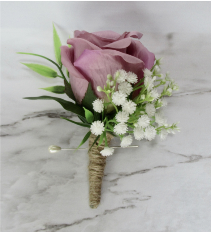 Silk Buttonholes | Buttonaires For Weddings | The Floral Touch UK