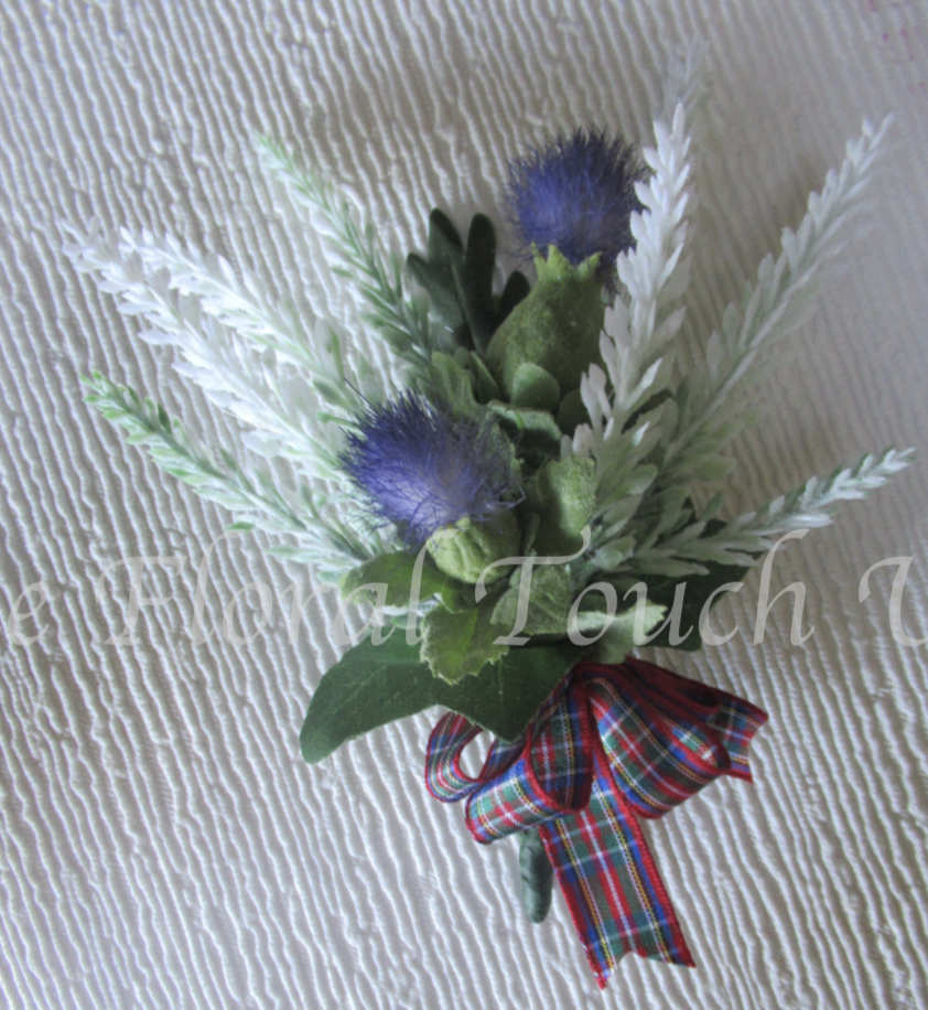 Scottish Design Buttonholes | Real Touch Buttonholes | Silk Buttonholes ...