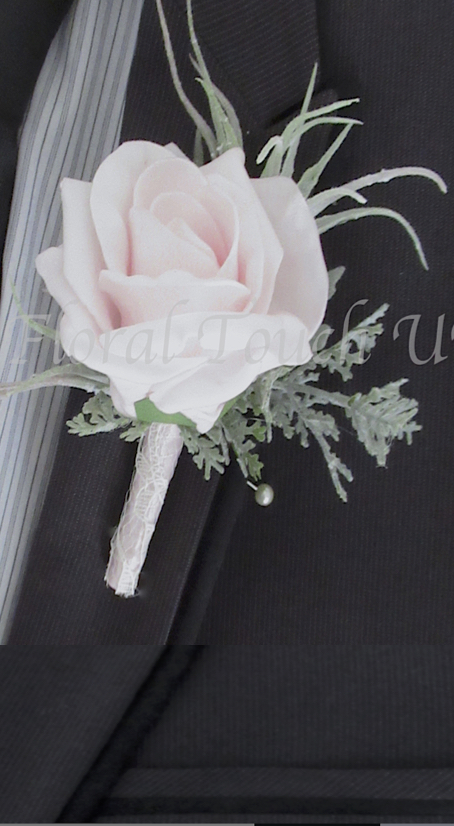 Silk Buttonholes For Weddings | Grooms Buttonhole | The Floral Touch UK