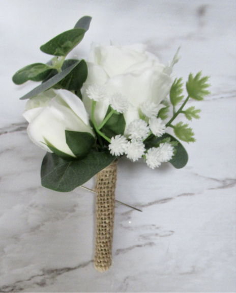 Silk Buttonholes | Buttonaires For Weddings | The Floral Touch UK